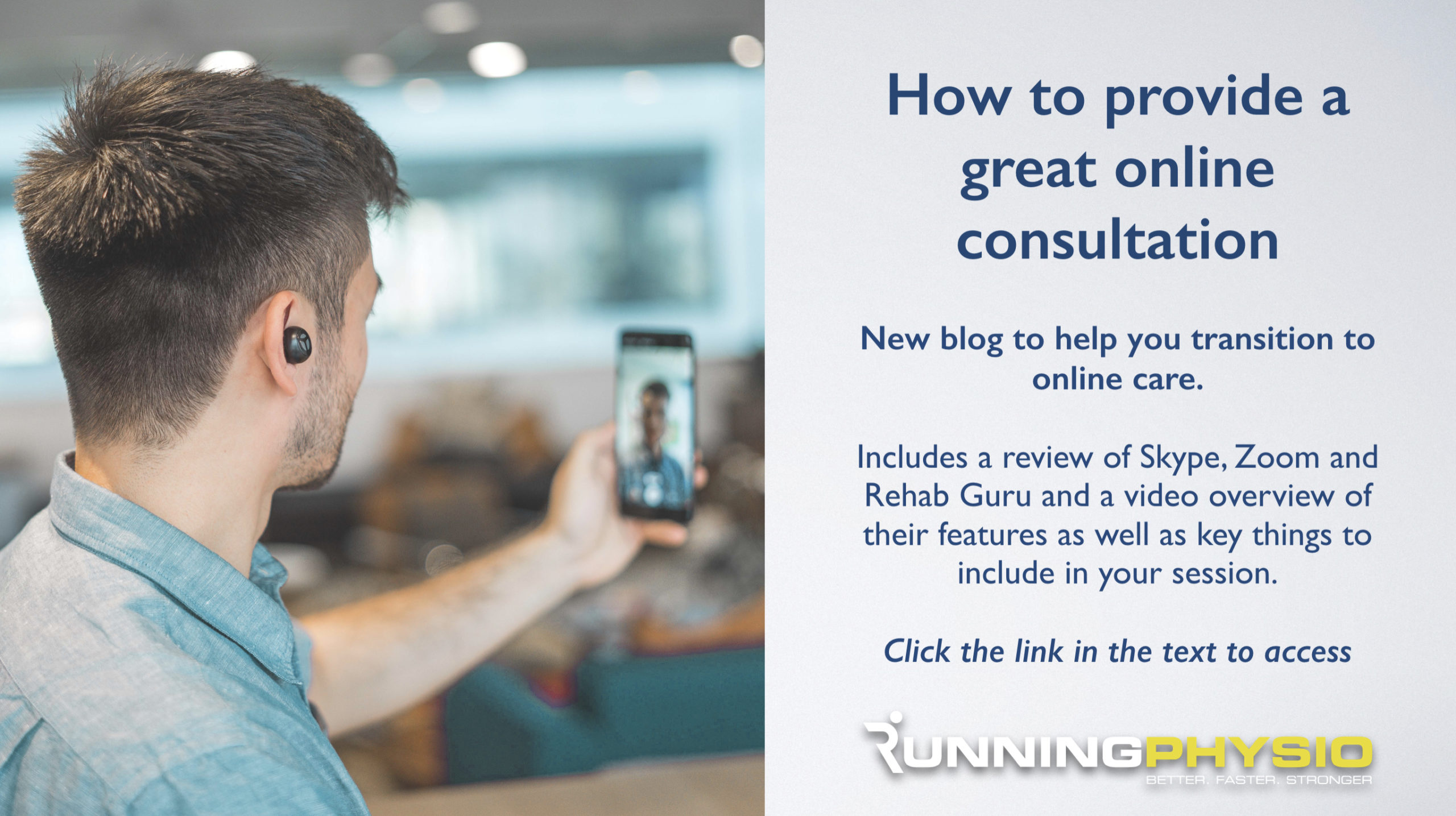 How to provide a great online consultation! - RunningPhysio