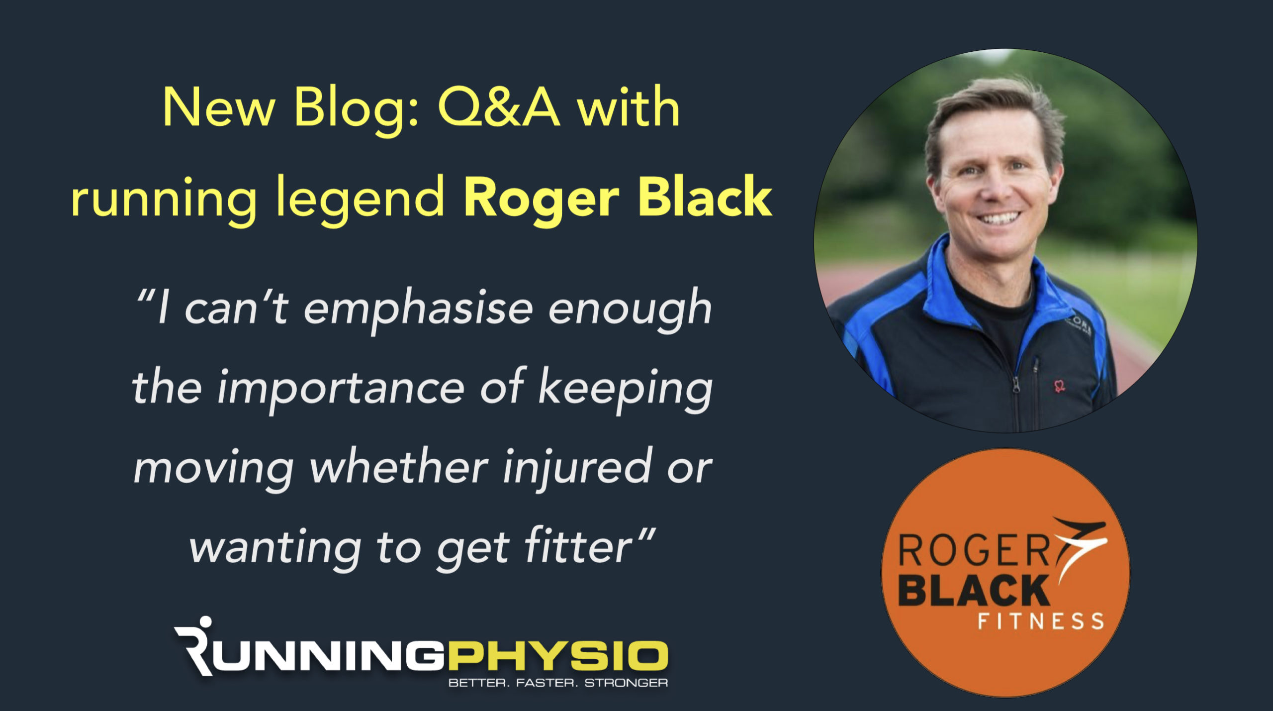 Q&A with running legend Roger Black - RunningPhysio